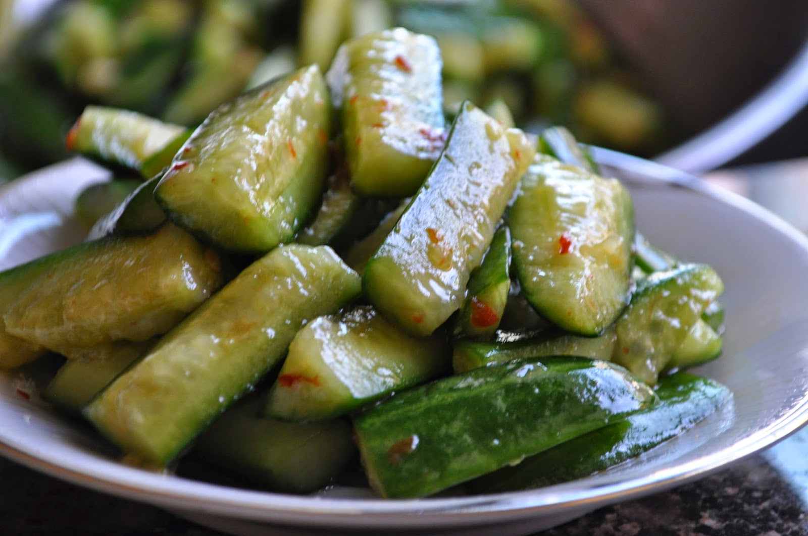 spicy asian cucumber salad - sweet | cool | spicy | Chow Creations