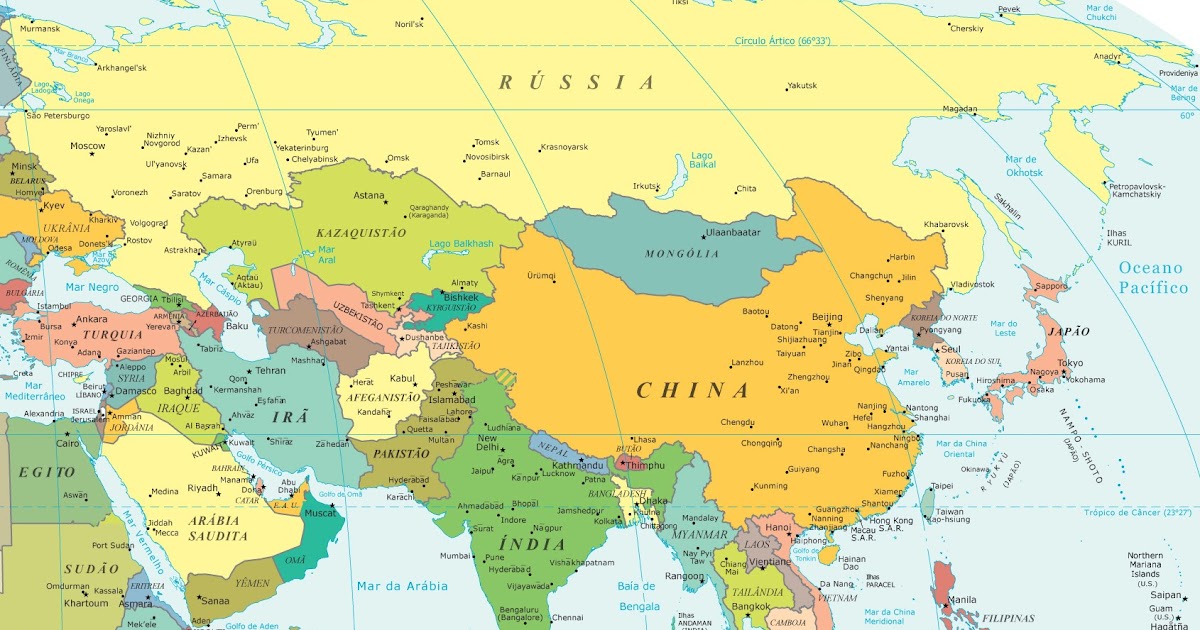 Fontes de Geografia e Geografia da Religião : Países da Ásia
