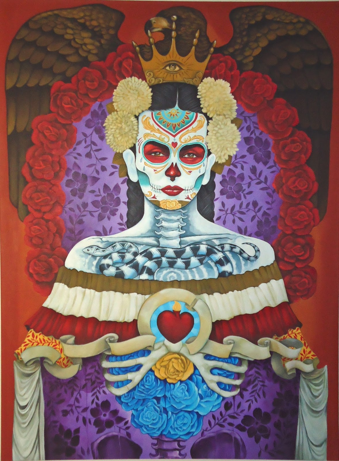 Oh, by the way...: BEAUTY: Painting for Día de los Muertos--Gustavo Rimada