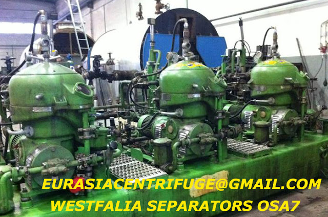 Westfalia separator purifier, Westfalia separator spares, OSC50, OSA20 ...