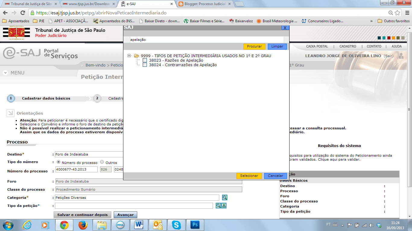 Processo Judicial Digital: Recursos no e-SAJ