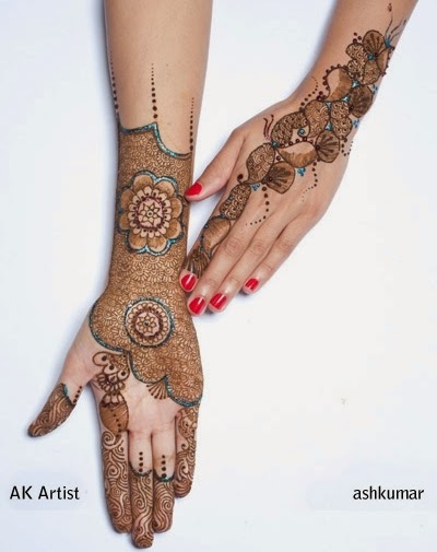 Ash Kumar Mehndi Designs Book for Eid 2014-2015 - Pakistani Suits ...