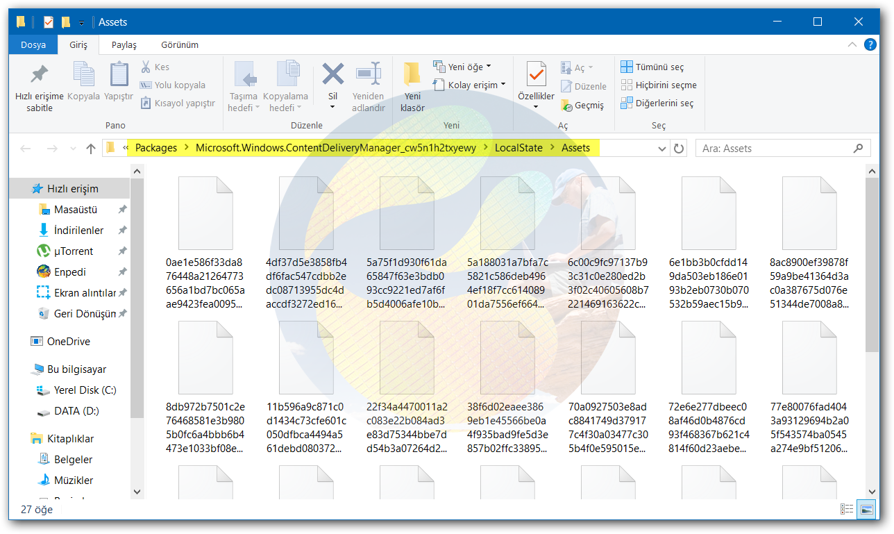 Windows Spot Işığı Duvar Kağıtlarını Nasıl Bulurum? Windows 10