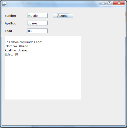Programación java: Como crear campo de texto, una area de texto, boton ...