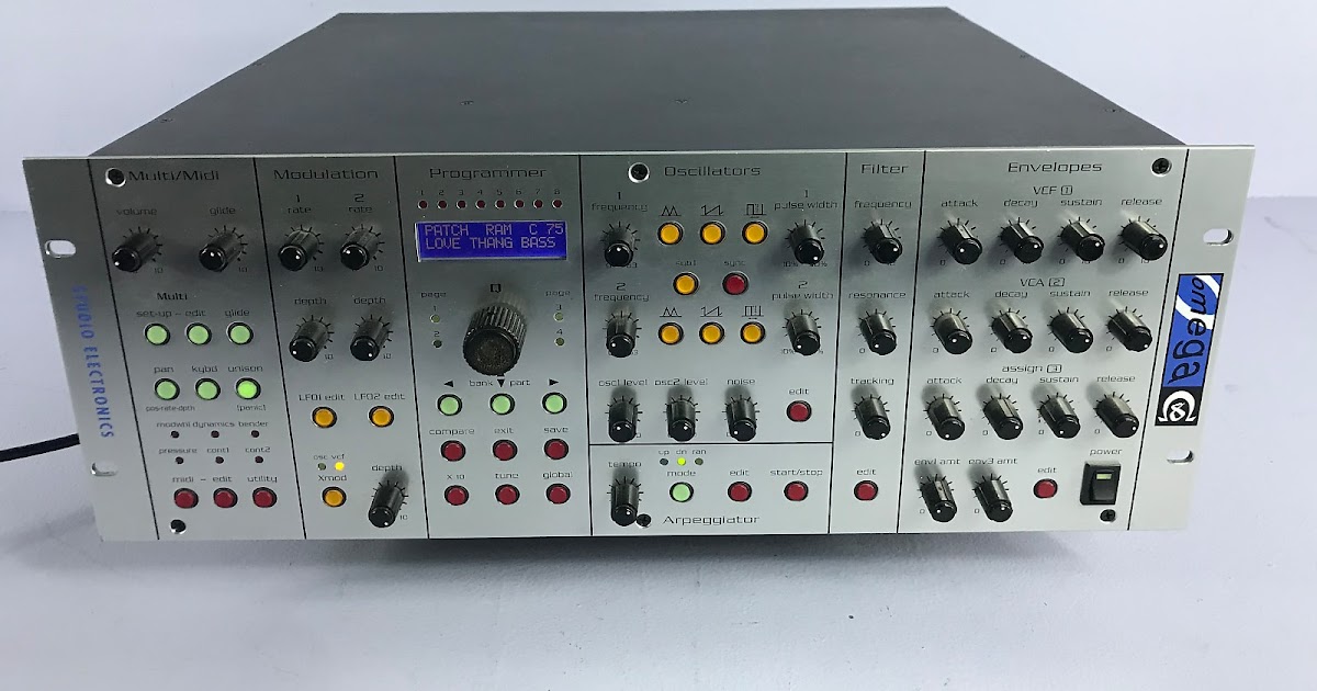 MATRIXSYNTH: Studio Electronics Omega 8 OM-8 Silver V2.5 w/ 6 Voice ...