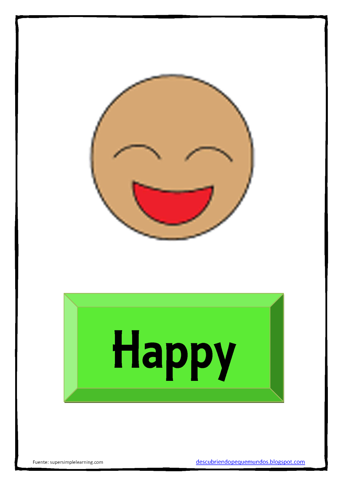 Descubriendo Pequemundos: Las emociones en inglés. Canción If you're happy