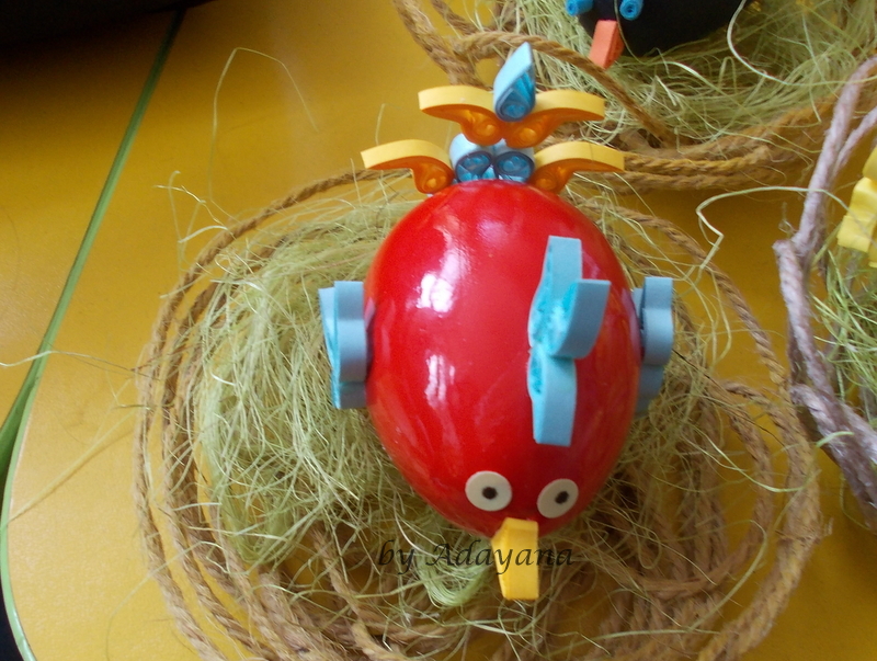 Decoratiuni handmade: Quilling pentru Paste si decoratiuni handmade