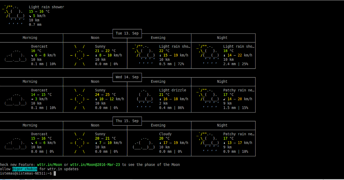 Agnusdark: Acceder al pronostico del clima desde Terminal [GNU/Linux]