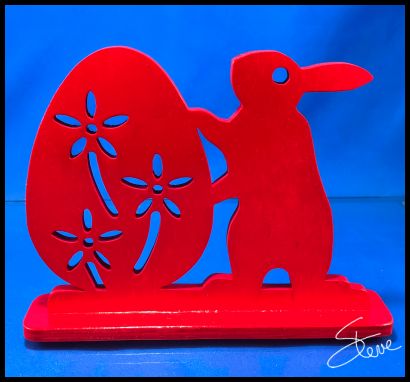 Scrollsaw Workshop: Simple Easter Bunny and Egg Scroll Saw Pattern.