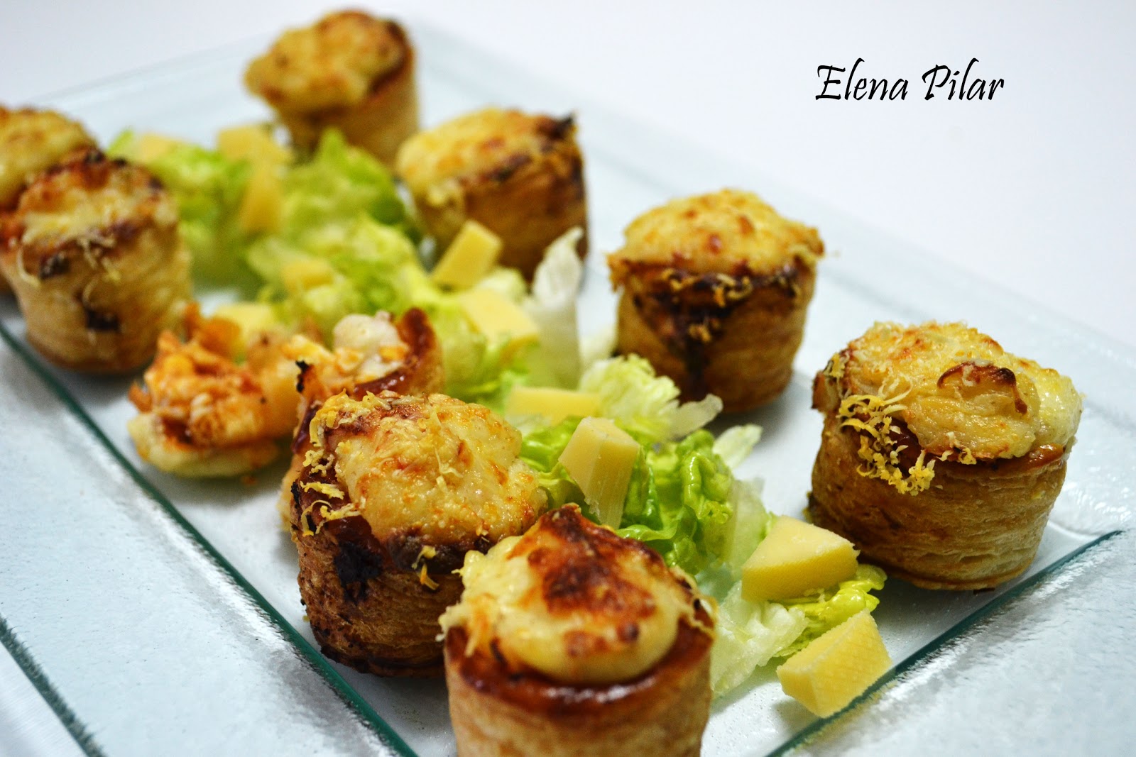 Mini volovanes gratinados de Bonito