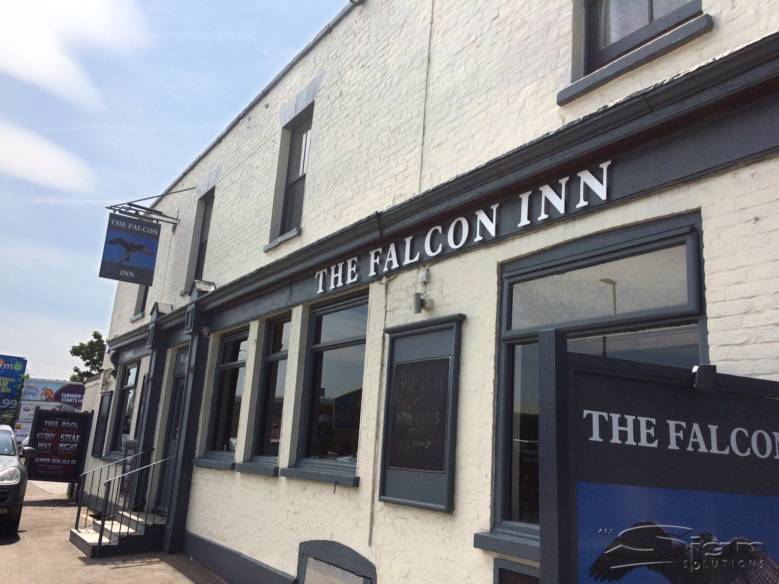 The Falcon Inn | Fascia, Aboard and Hanging Sign - All Sign Solutions ...