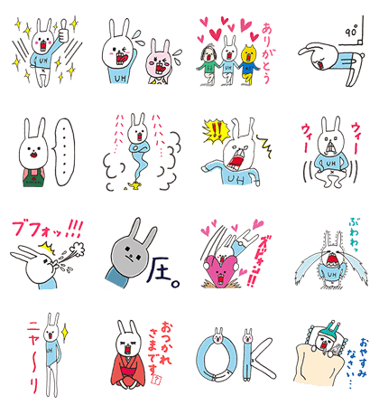 Line Stickers Rabbit