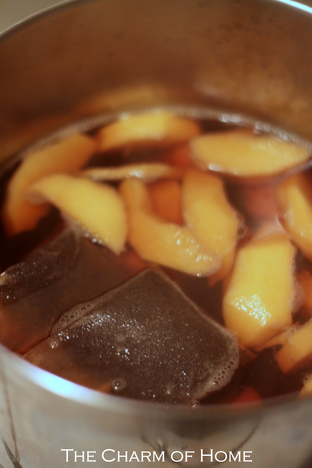 The Charm of Home: Real Peach Tea