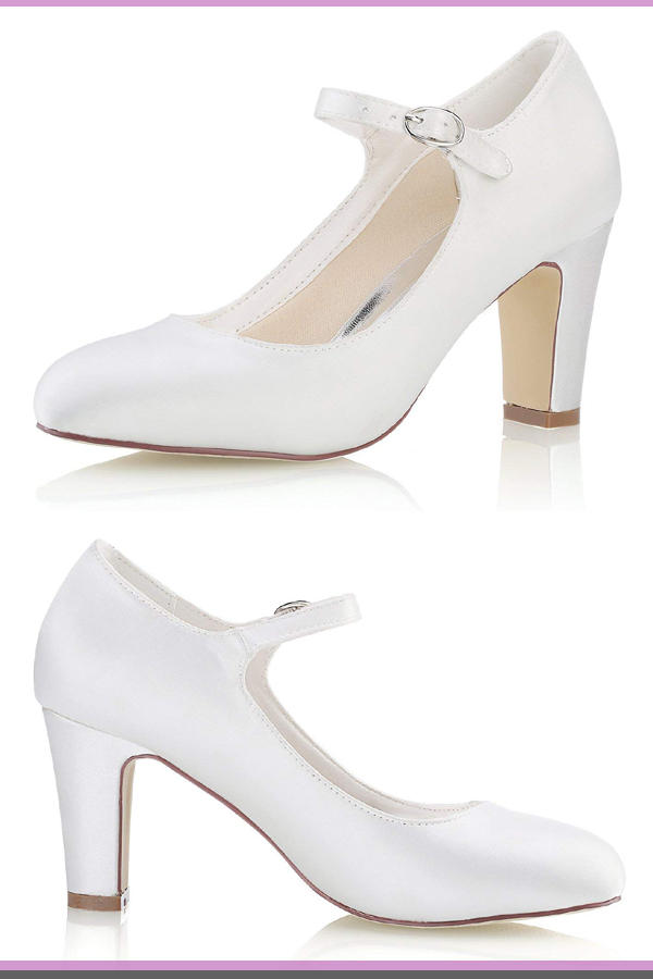Satin Hochzeitsschuhe