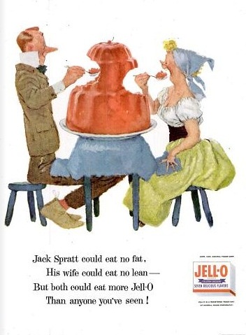 1950's advertising and pop culture: 1955 JELLO NURSERY RHYME ADS
