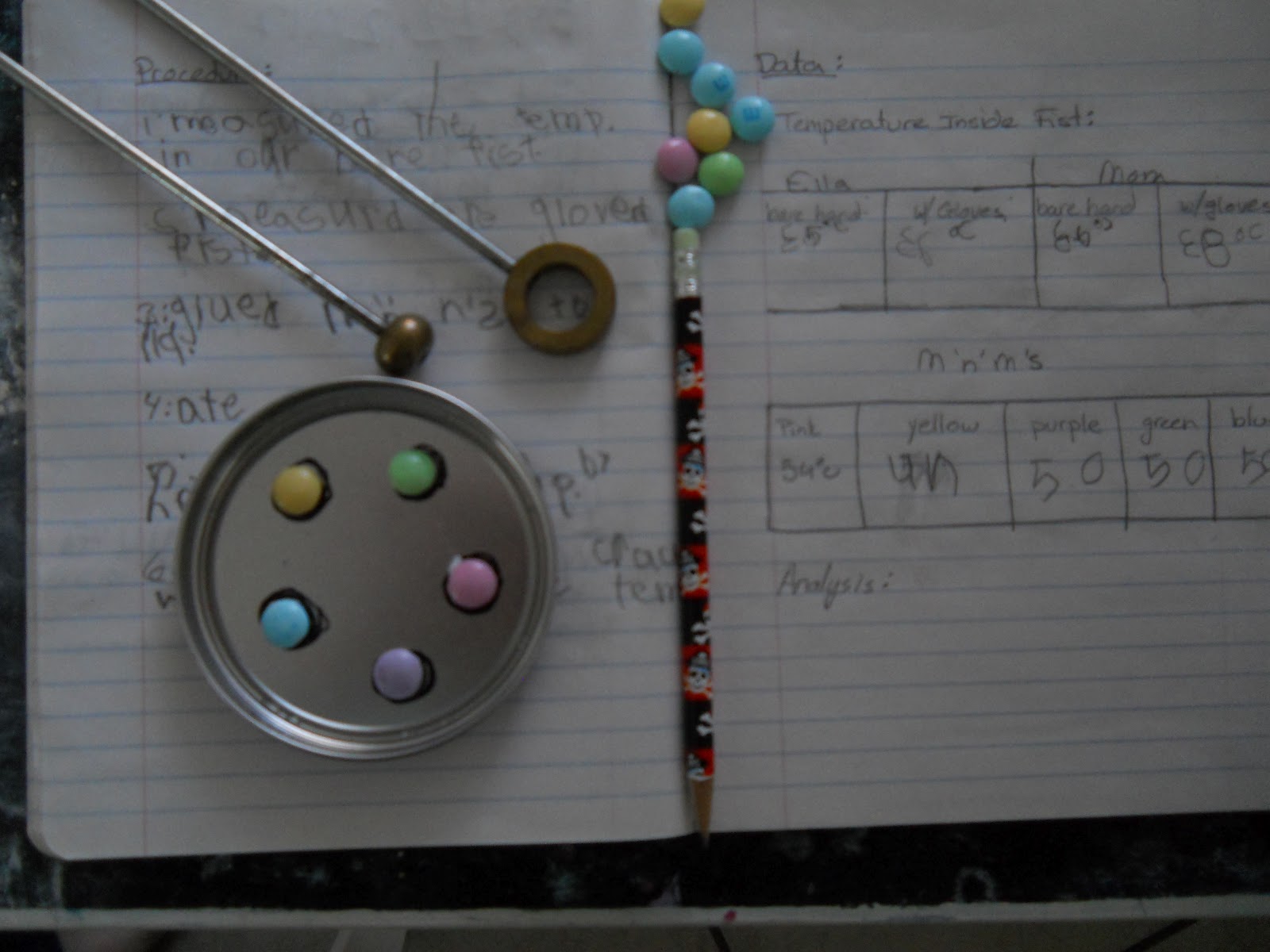 A Pinch of Everything: Melting m&m's Science Experiment