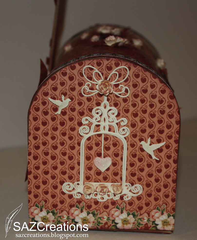 Creations by SAZ: Valentine Mail Box (Paper Mache Mail Box is covered ...