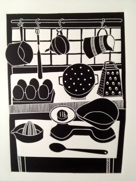 Pinzellades al món: Il·lustracions de Jan Brewerton: ens fiquem a la cuina