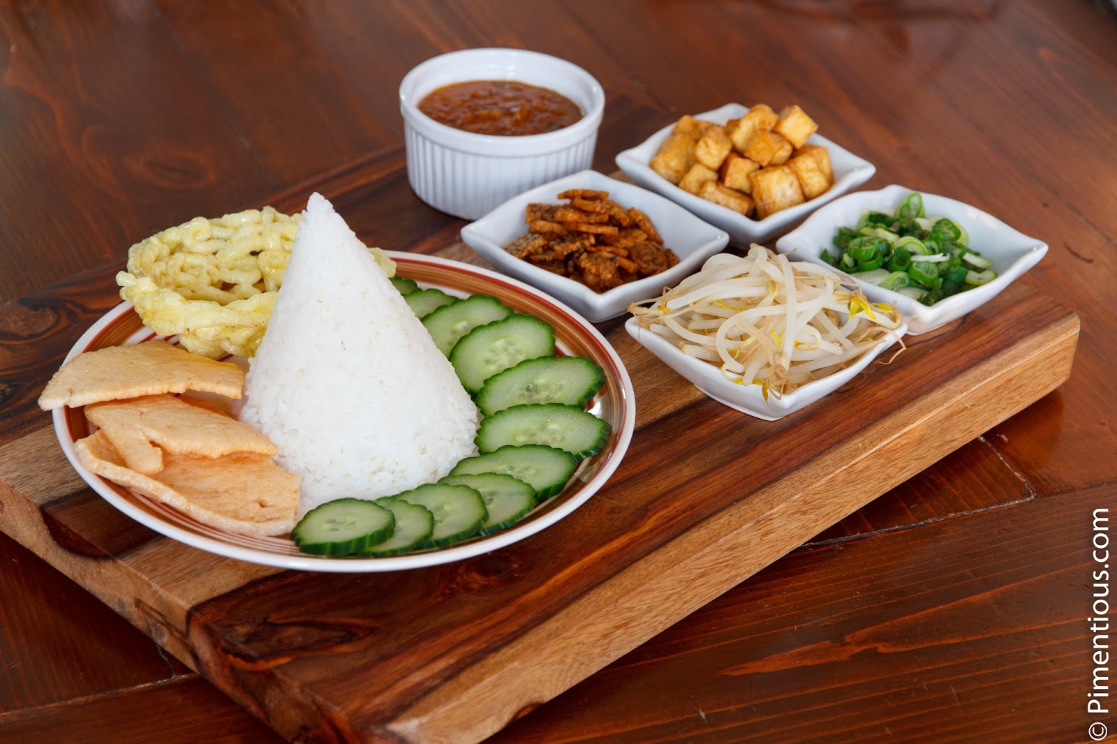 Nasi Lengko (Lengko Rice) | Pimentious