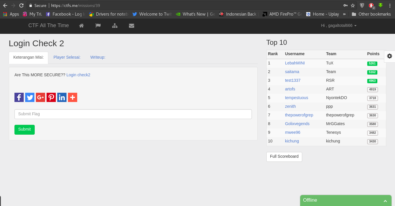 CTFS.Me Write UP Login Check 2 [Easy]