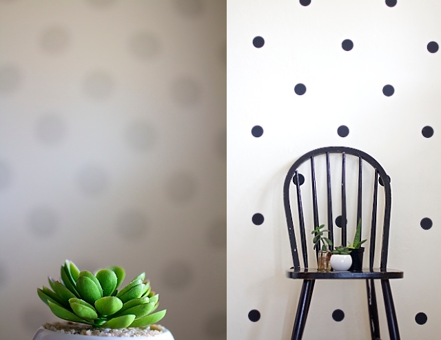 Our DIY Polka Dot Wall!