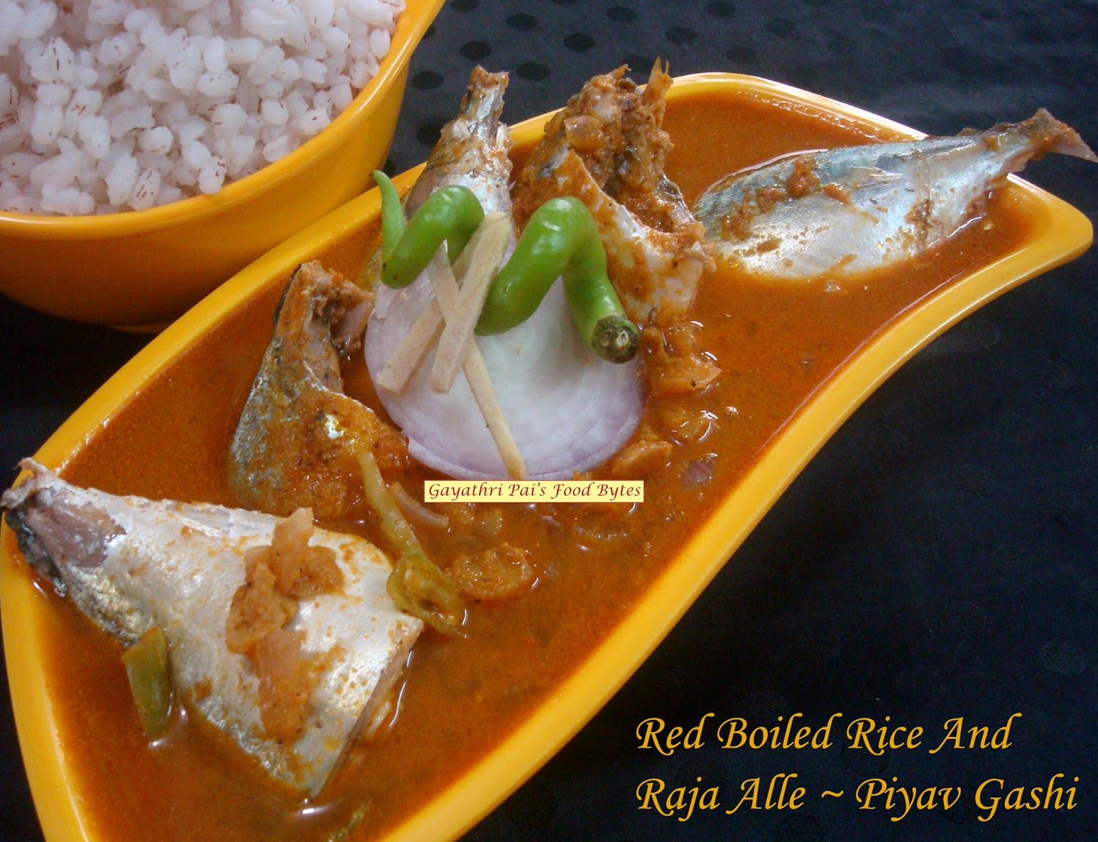 Gayathri Pai's Food Bytes: Mackerel Fish Curry (Raja Gashi) With Red ...