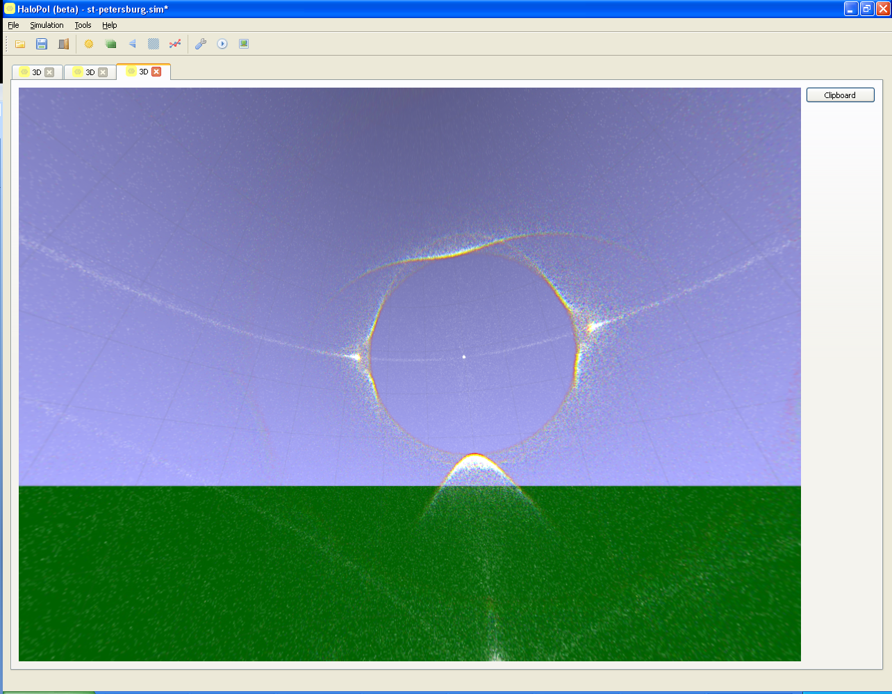 opticsaround: la simulation des halos - halo simulation