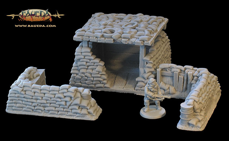 Baueda Blog!: 1:48 sandbag bunker!