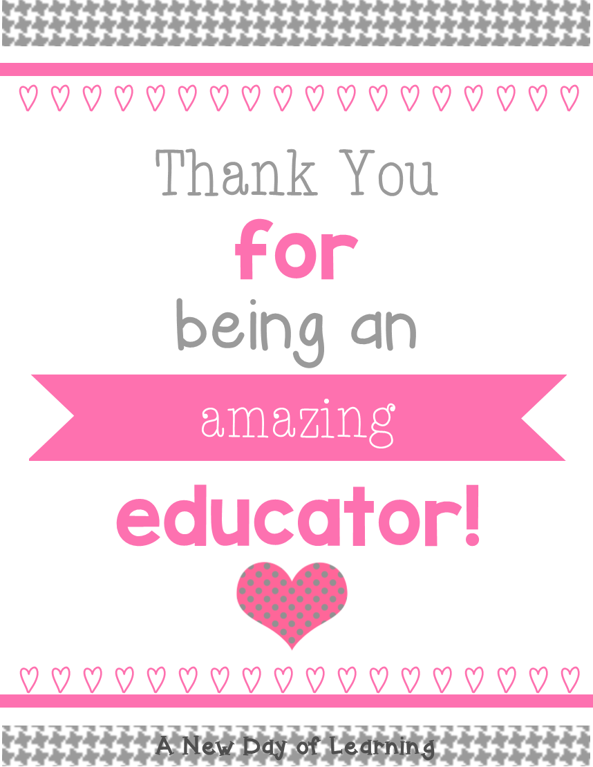 A New Day of Learning: A Thank You to All Teachers