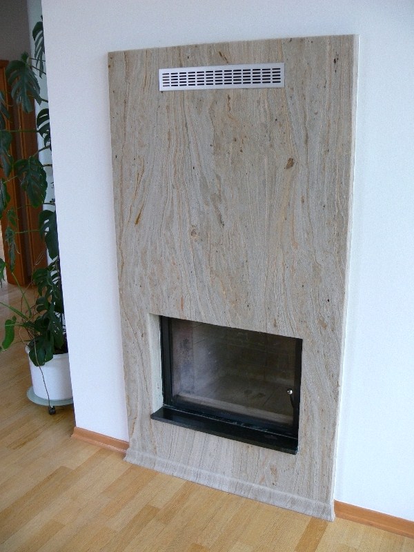 Papier Peint Aspect Pierre - en Photos et Videos: Décoration de Cheminée