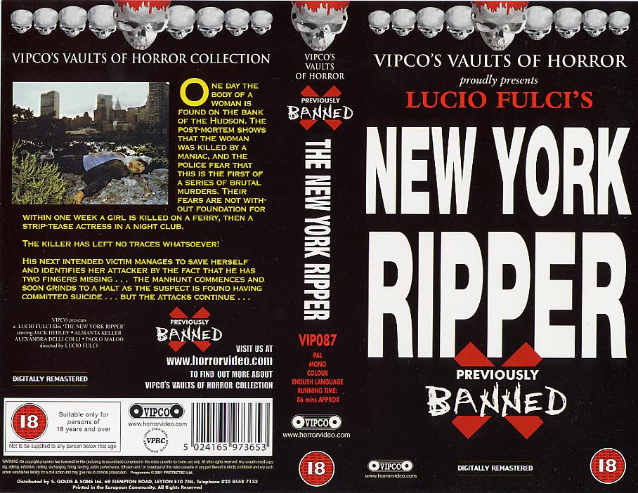 The VIPCO blog: VIP087 - The New York Ripper (Lucio Fulci, 1982)