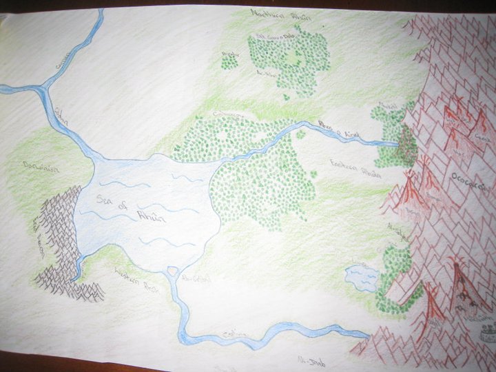 Kaisaan's Dragons: Map of Rhûn