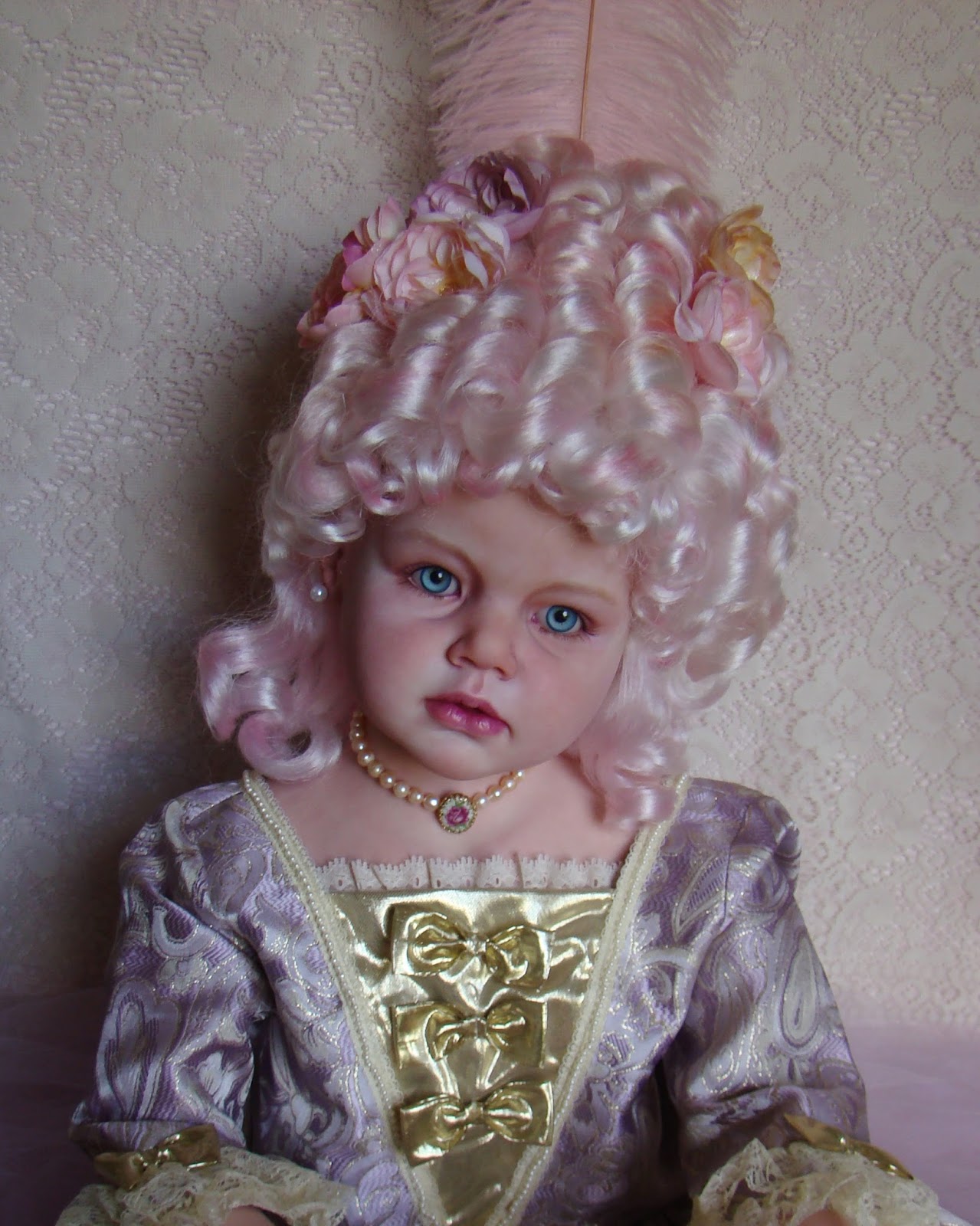 Anya's Originals Reborns and OOAK Art Dolls: Rococo style masquerade doll