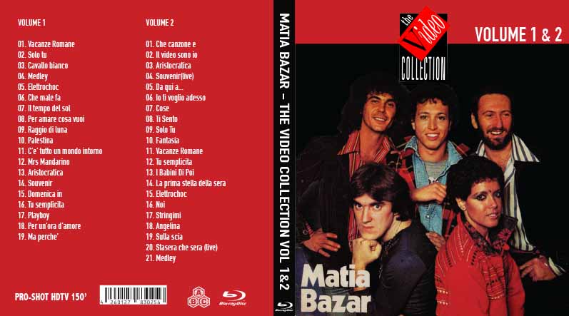 BLURAY.LIVE.CONCERT: Matia Bazar - The video collection vol 1&2