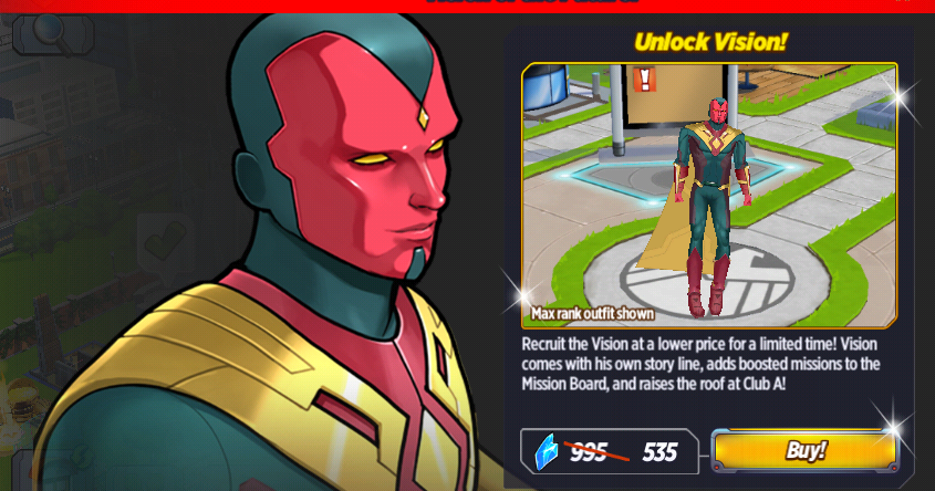 MARVEL AVENGERS ACADEMY: Premium Character Profile: Vision!