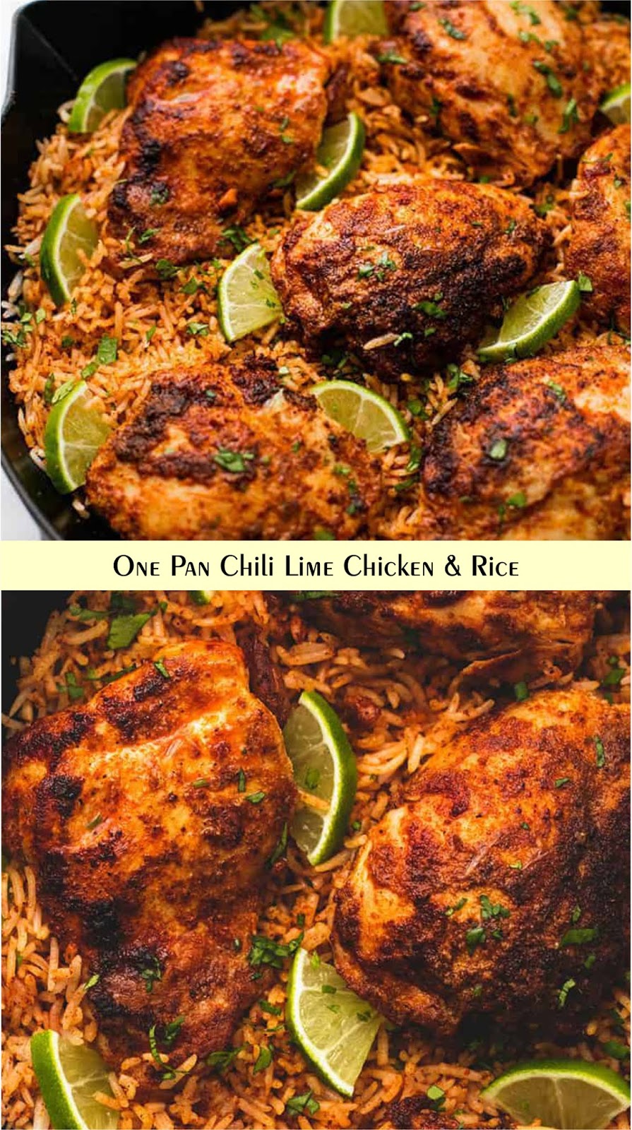 One Pan Chili Lime Chicken & Rice | Extra Ordinary Food