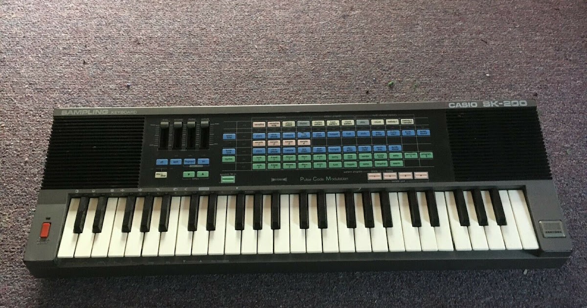 MATRIXSYNTH: Casio SK-200 - SAMPLING KEYBOARD SYNTH (1987)
