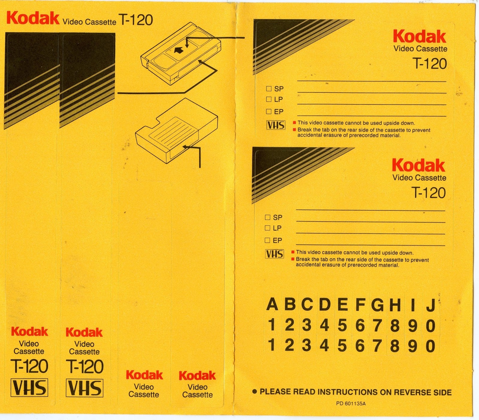 Scanned Vintage Graphics: The Ultimate Ephemera- Kodak VHS Cassette ...