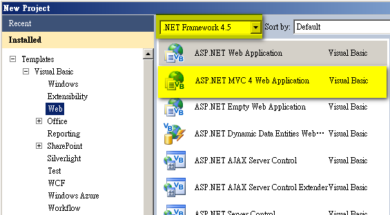KingKong Bruce記事: Visual Studio 11/.NET Framework 4.5/ASP.NET MVC 4 - Developer Preview 開發環境準備