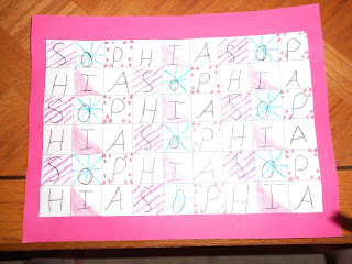 Classroom Freebies Too: Pattern Art with Names