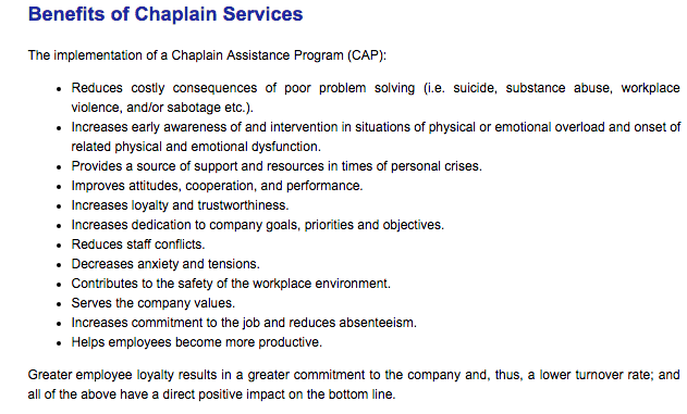 Chicken Chaplains: A Business Made in Heaven