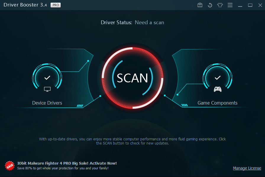 Iobit Driver Booster PRO 3.4 Full Serial 2016 - SUMINTUT