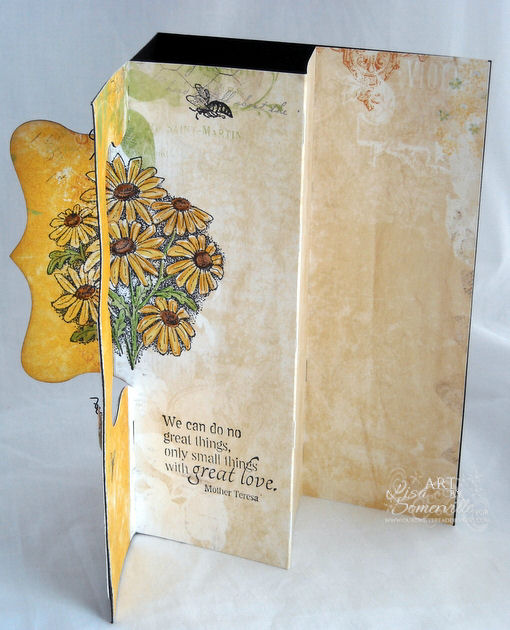 Designs by Lisa Somerville: Black Eyed Susan Lever Card