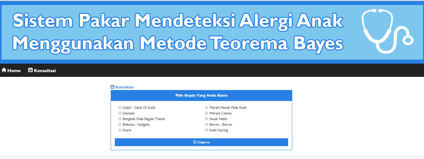 Aplikasi PHP Sistem Pakar dengan Metode Teorema Bayes - Source Code Aplikasi PHP