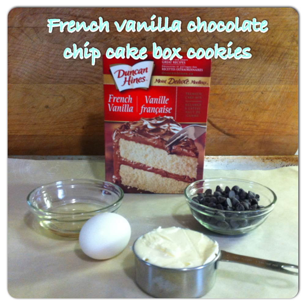 Everything Susan: French Vanilla Chocolate Chip Cake Box Cookies