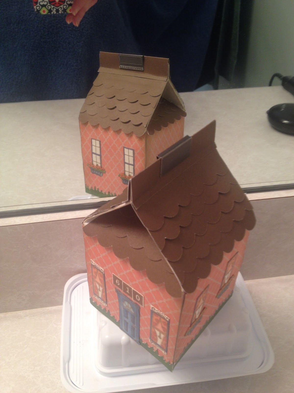 KatiStamps: Milk Carton House