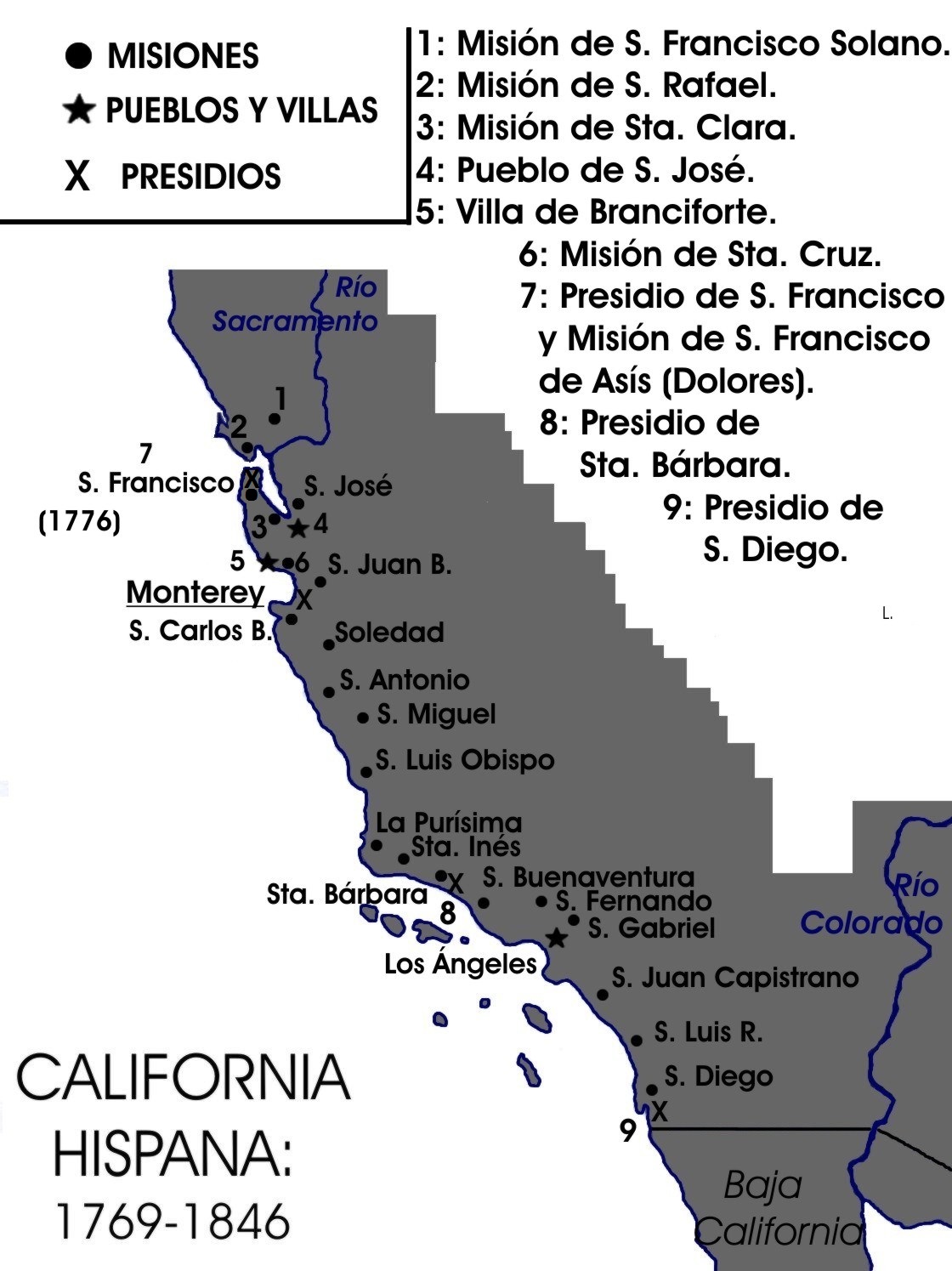 Somahistoria: ORÍGENES HISPANOS DE LA ACTUAL CALIFORNIA