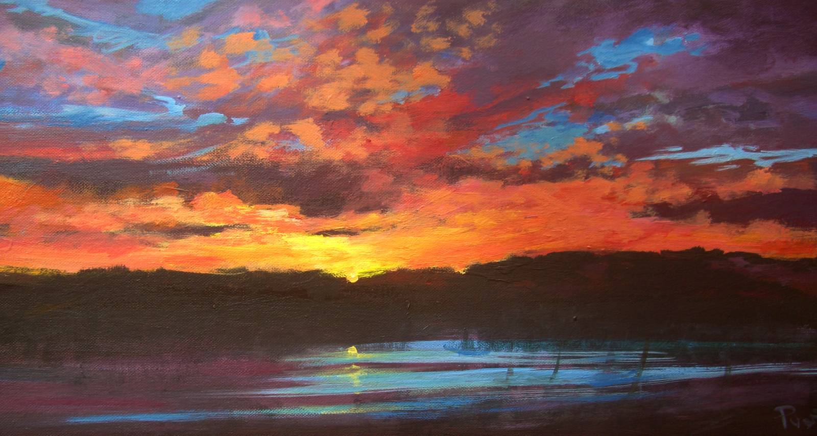 sunset-paintings.co.uk: Impressionist Sky