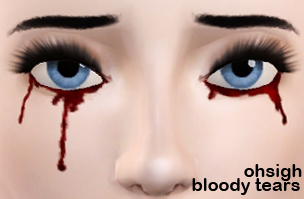 My Sims 3 Blog: Bloody Tears by Oh Sigh Sims