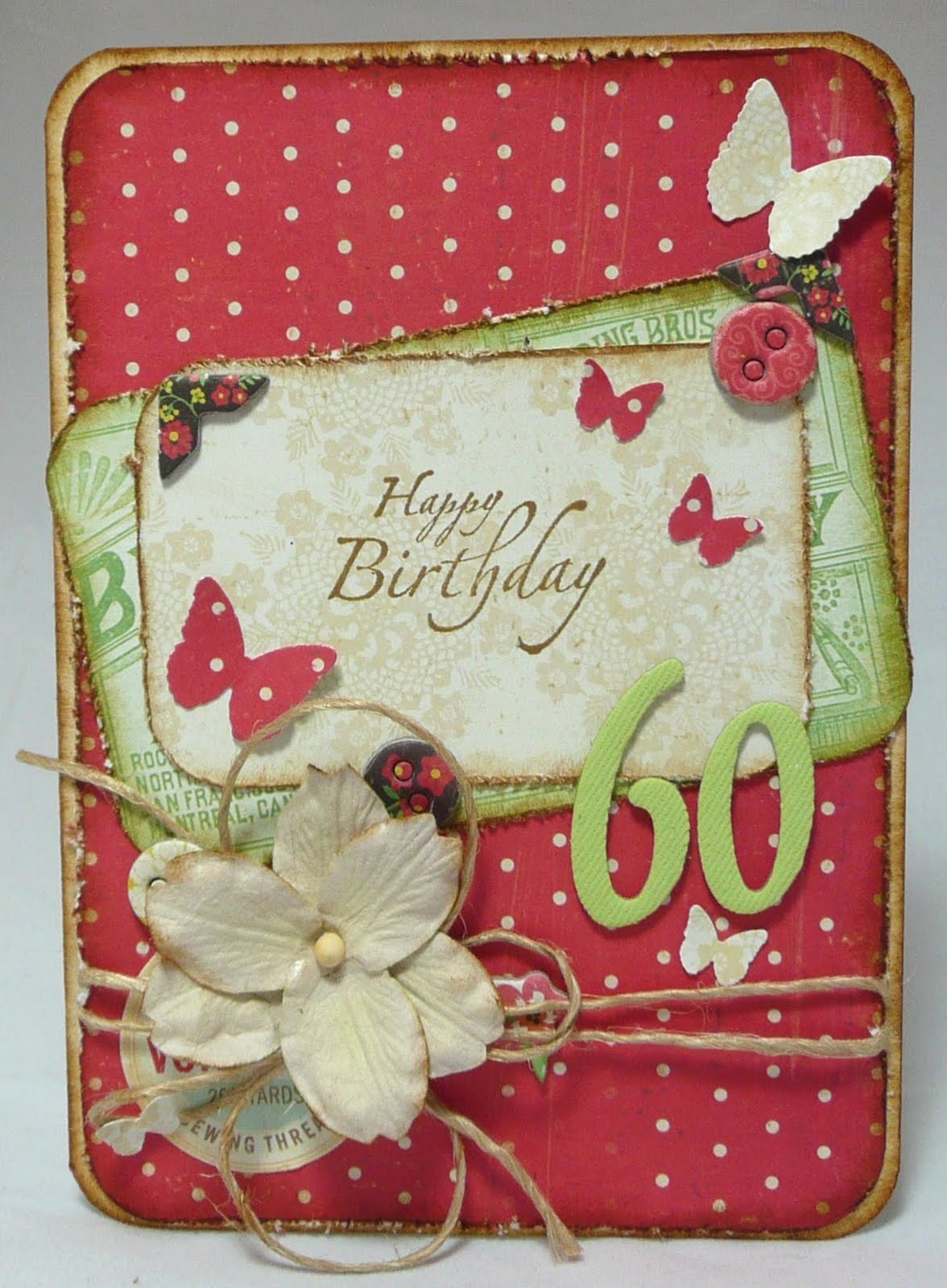 Mel s Creations 60th Birthday Card